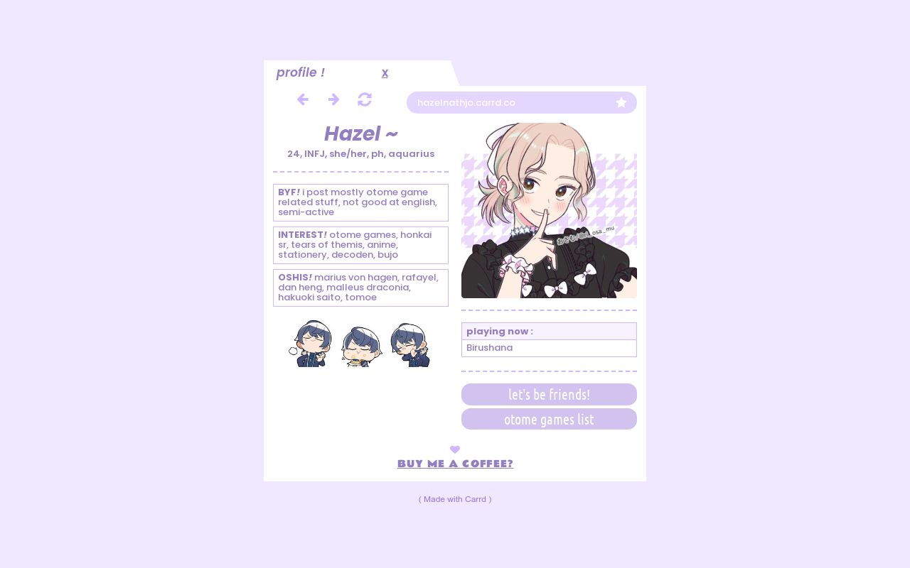 hazel's profile 🎀💜